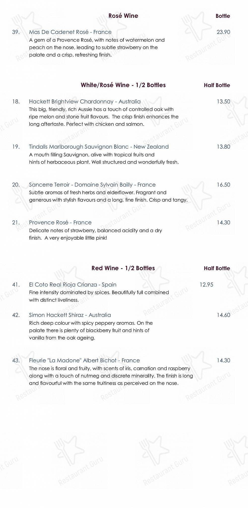 Menu at The Stapylton Arms pub & bar, Wass