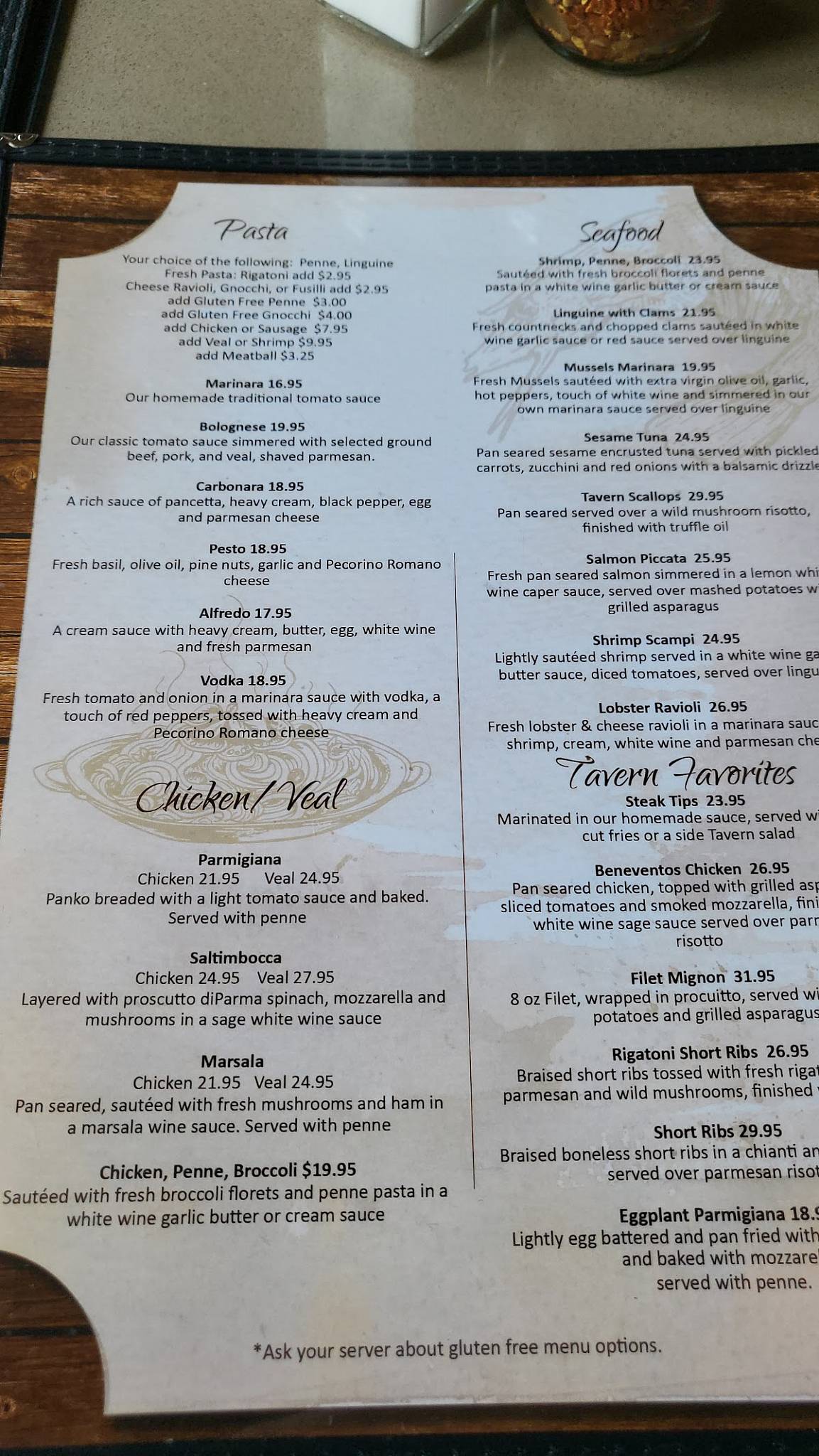 Menu at The Berry Tavern pub & bar, Danvers
