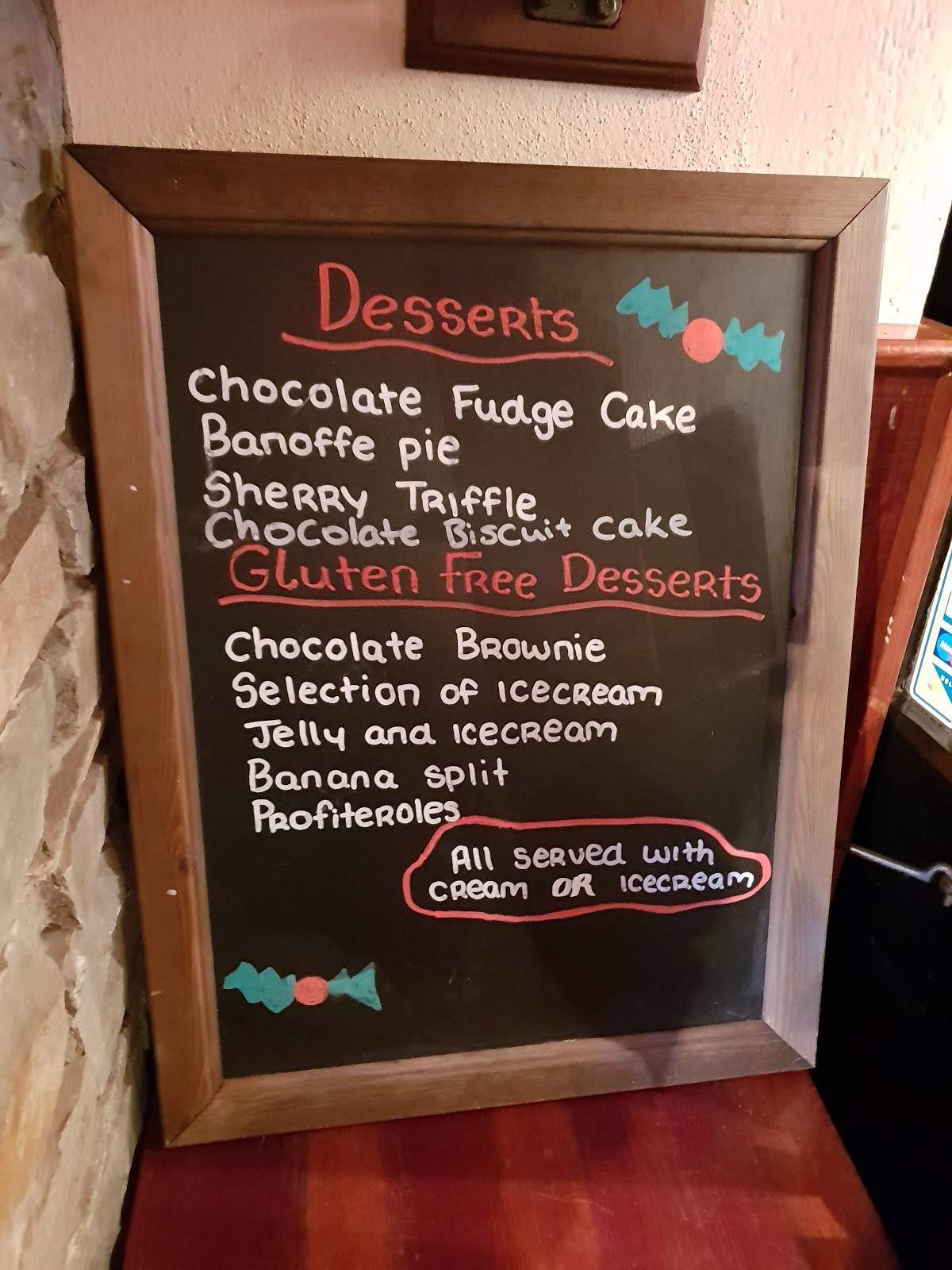 Menu at The Bunratty Inn pub & bar, Schull
