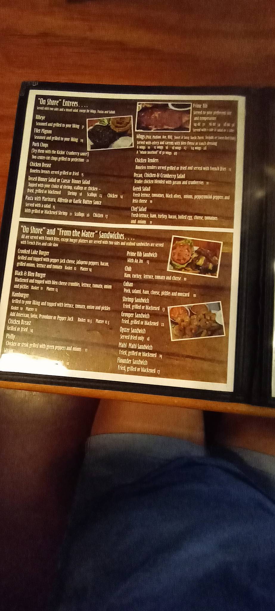 Menu at The Crooked Bass Grill and Tavern pub & bar, Babson Park