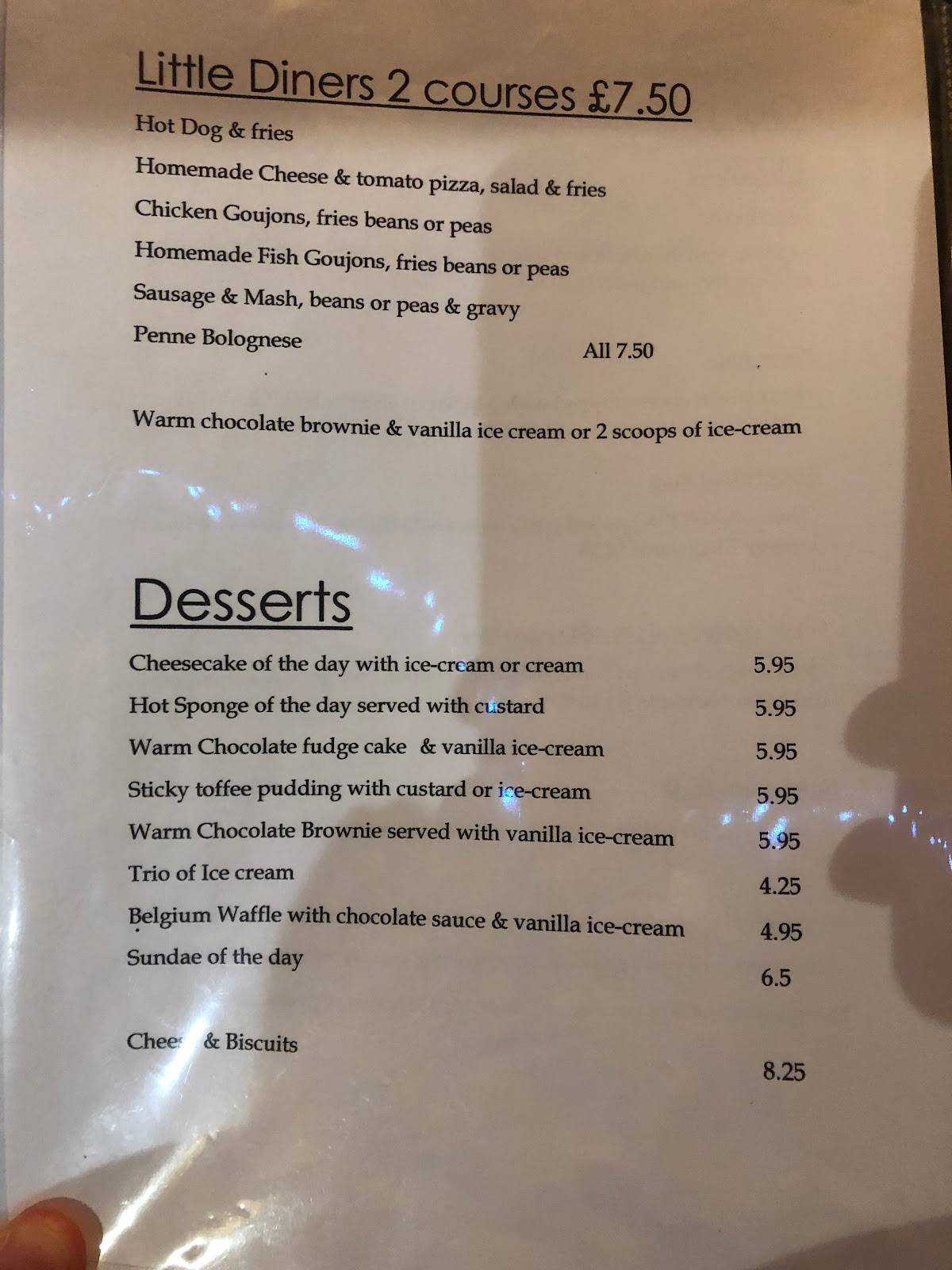 Menu at The Halfway House pub & bar, Oldham, 499 Rochdale Rd