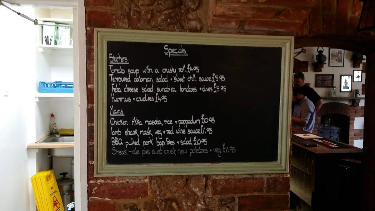 Menu at The Railway Inn pub & bar, Docking