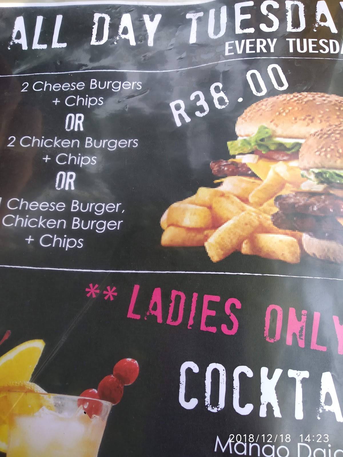 Menu at The Willow Tree Pub & Grill, Akasia
