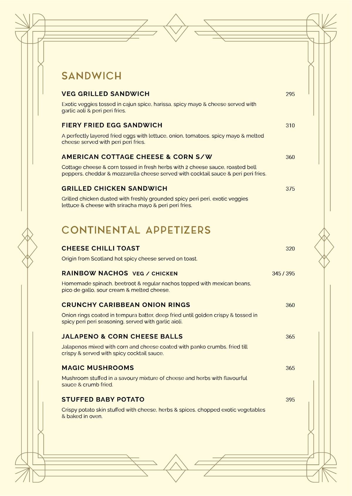 Menu at Classico Kitchen and Bar, Pune