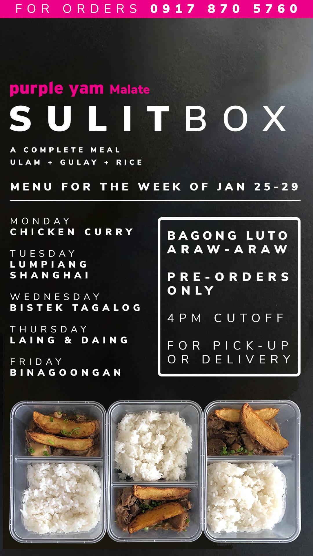 Purple Yam Pastry Kitchen City Of Manila Menu