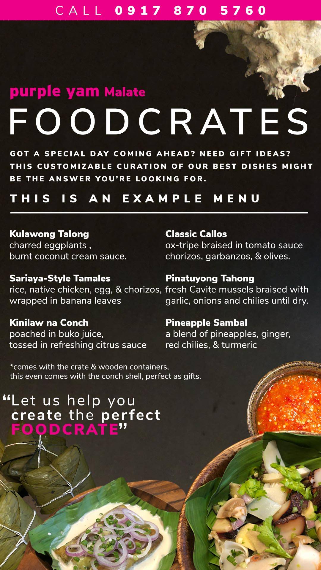 Purple Yam Pastry Kitchen City Of Manila Menu
