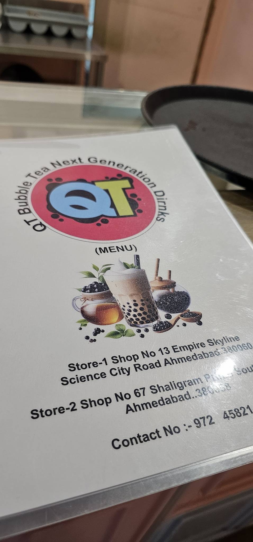 Menu at QT Bubble Tea (Science City), Ahmedabad