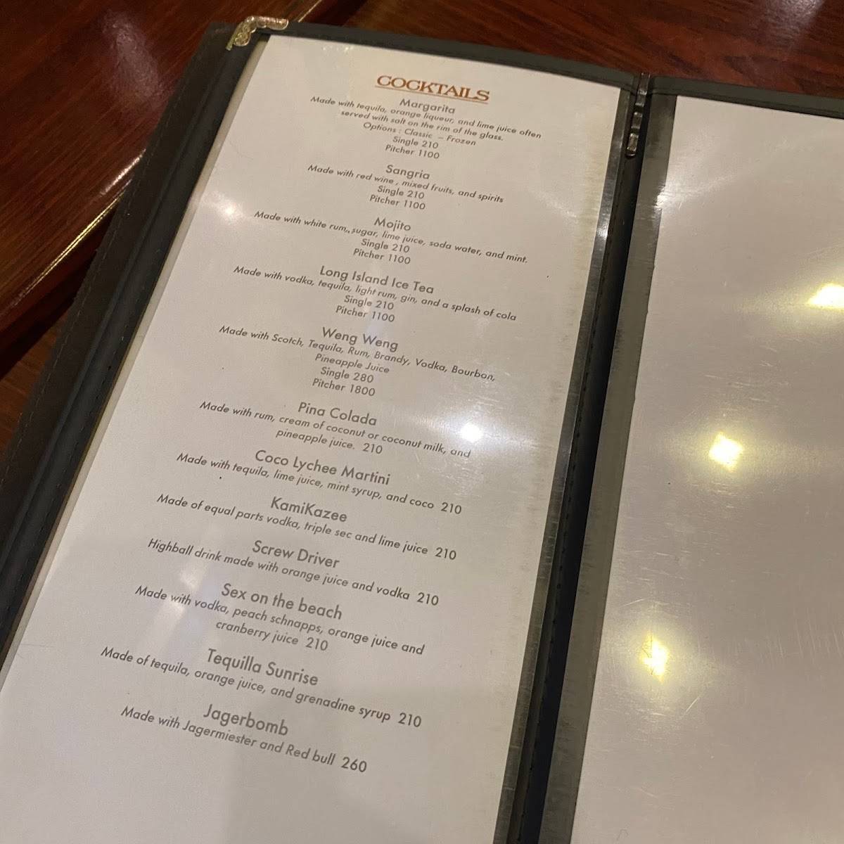 Menu at Queens at Bollywood - BGC restaurant, Taguig, Ground Floor