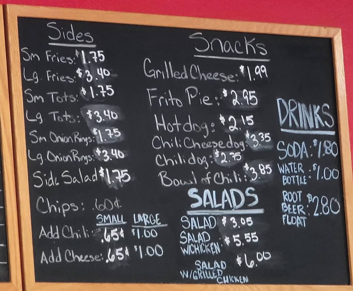 Menu at R D's Burgers restaurant, Cibolo, Cibolo Valley Dr #280