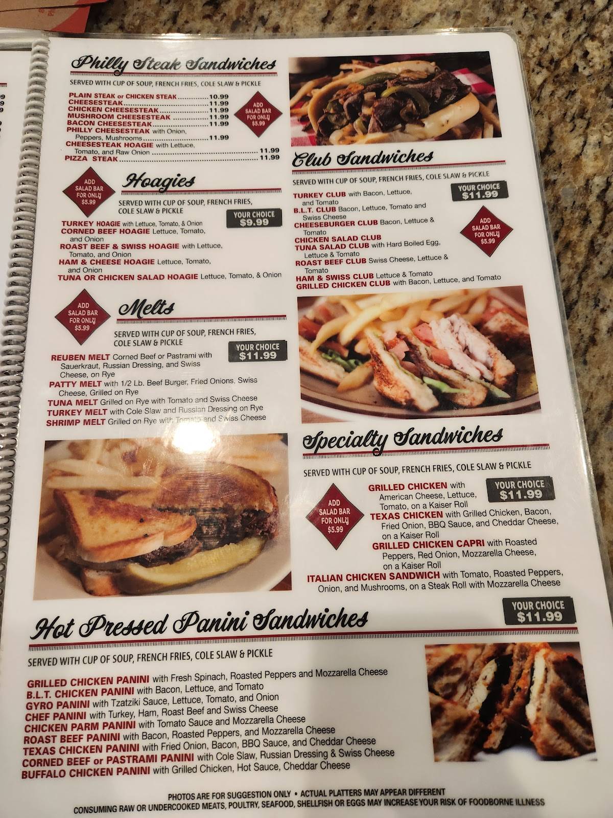 Menu at RITZ Diner restaurant, Philadelphia