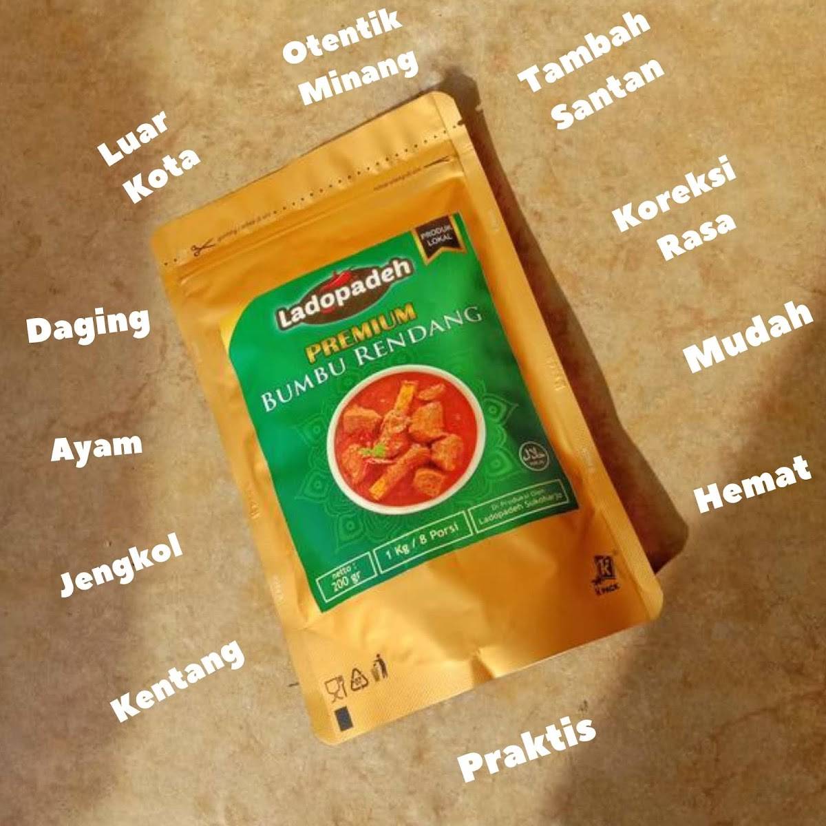 Menu at RM Padang Putra Minang Rejosari restaurant, Klaten, Jl. Mondokaki