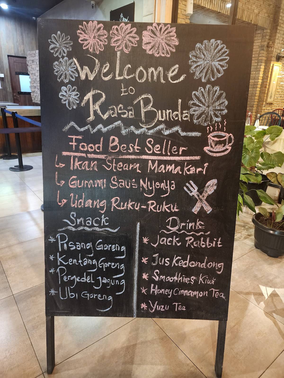 Carta del restaurante RM Rasa Bunda, Medan