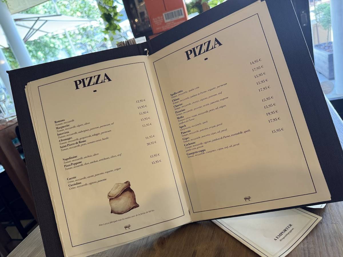 Menu au Ragazzi Da Peppone restaurant, Mérignac, 9 Rue Beaumarchais