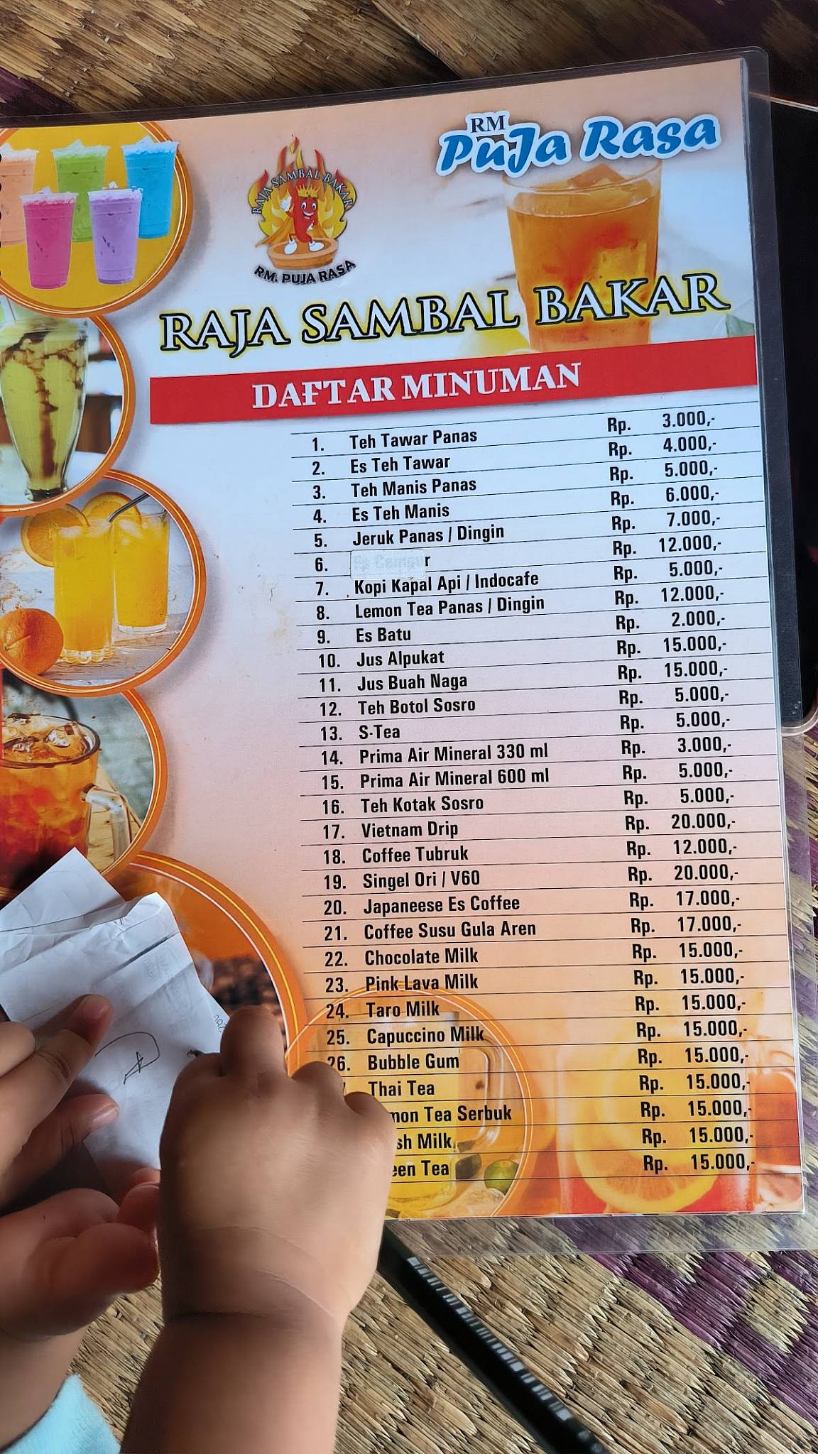 Menu at Raja Sambal - RS. Puja Rasa Cikarang restaurant, Bekasi Regency