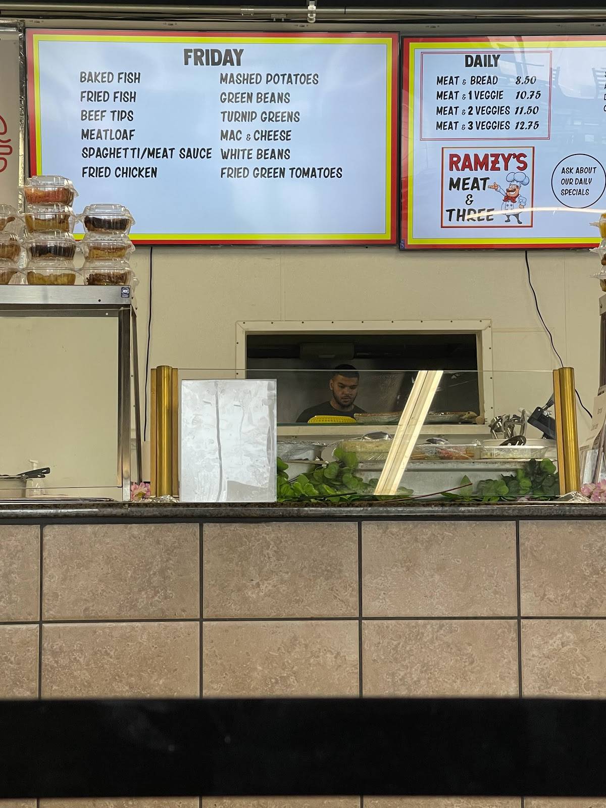Menu at Ramzys Meat & Three BBQ, Nashville