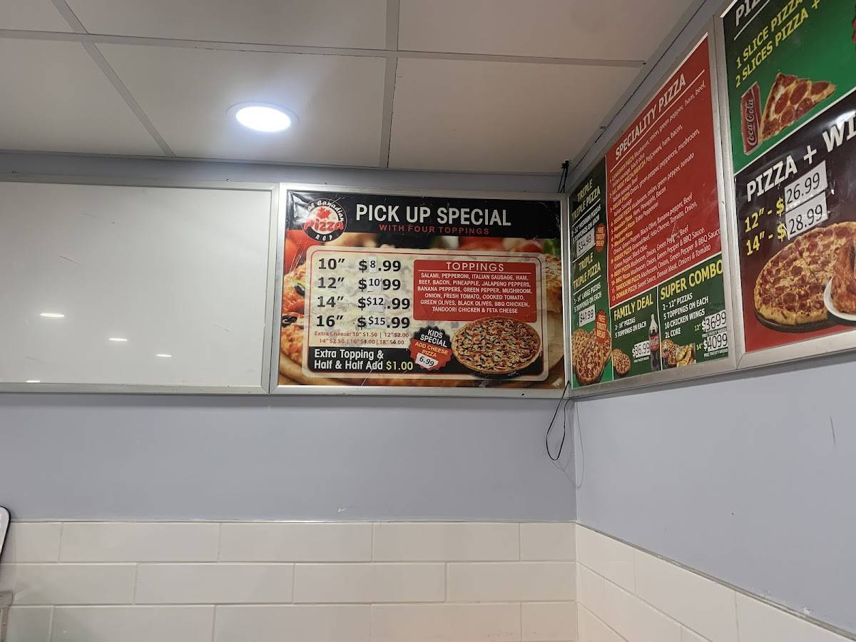 Menu at Real Canadian Pizza pizzeria, Calgary, 55 Westwinds Crescent NE ...