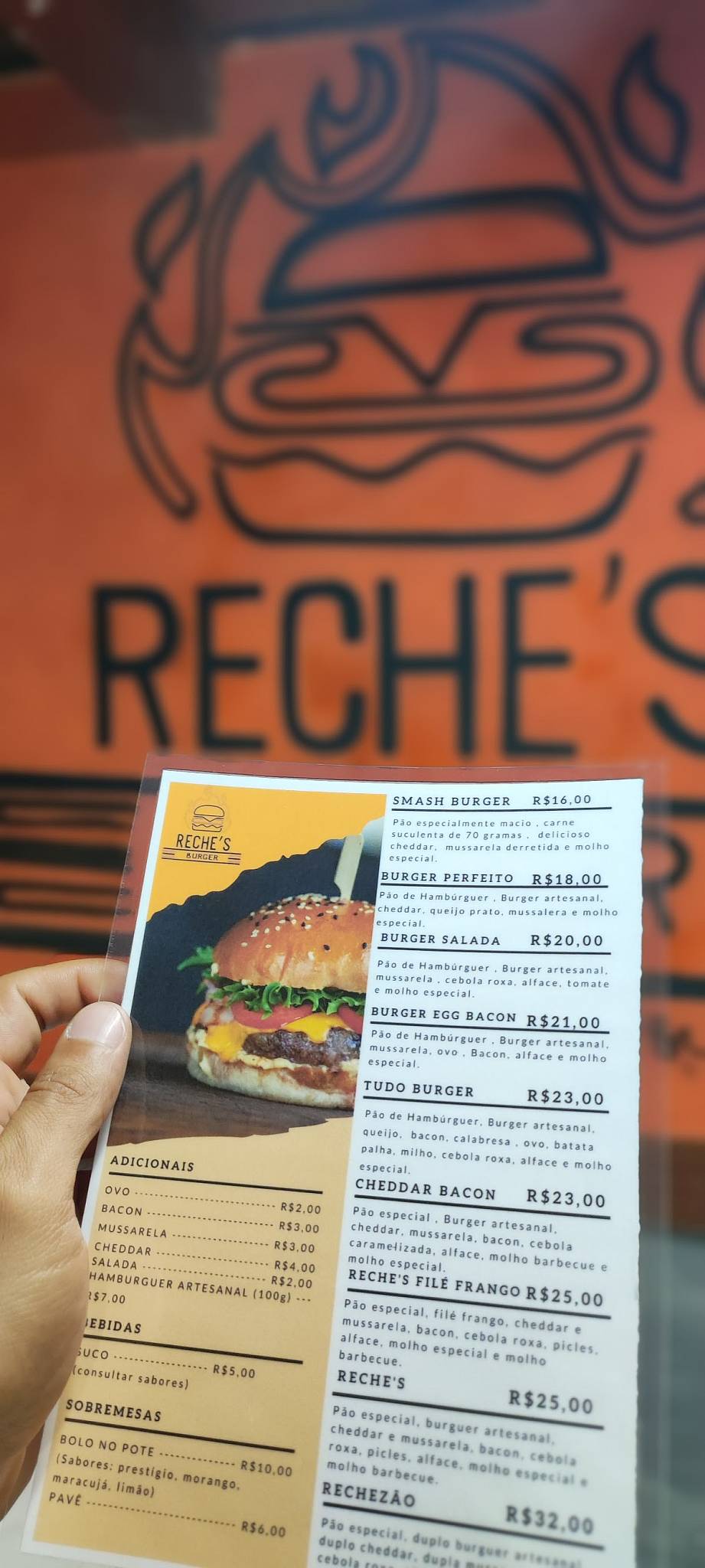 Menu em Reche's Burger restaurante, Porto Seguro