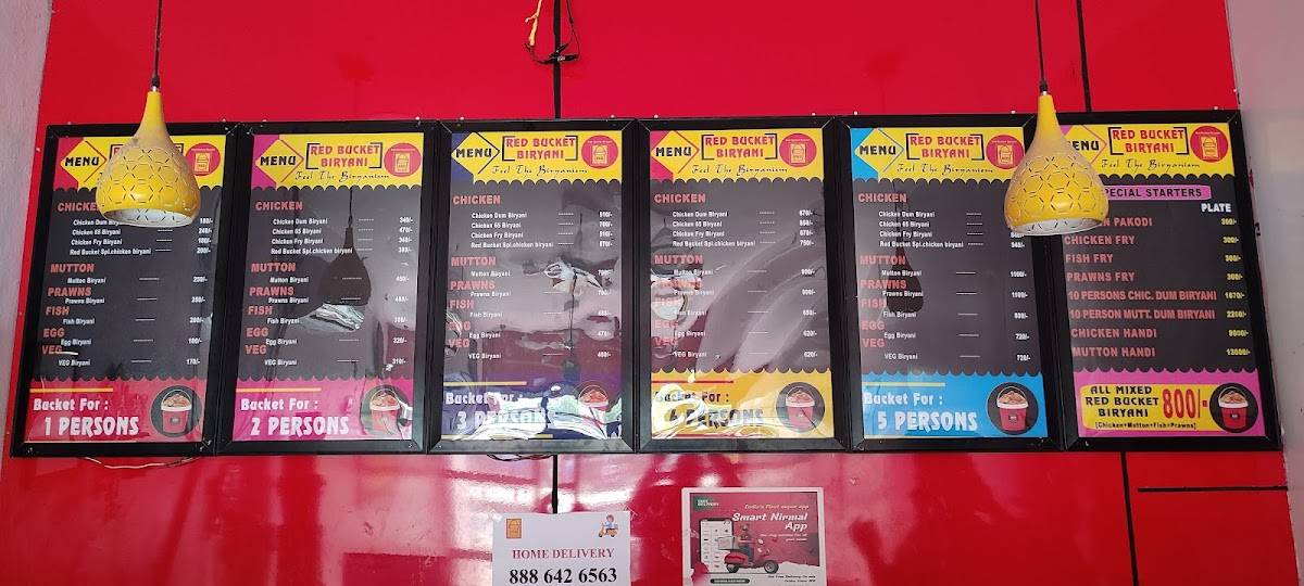 Menu at Red Bucket Biryani Nirmal, Nirmal
