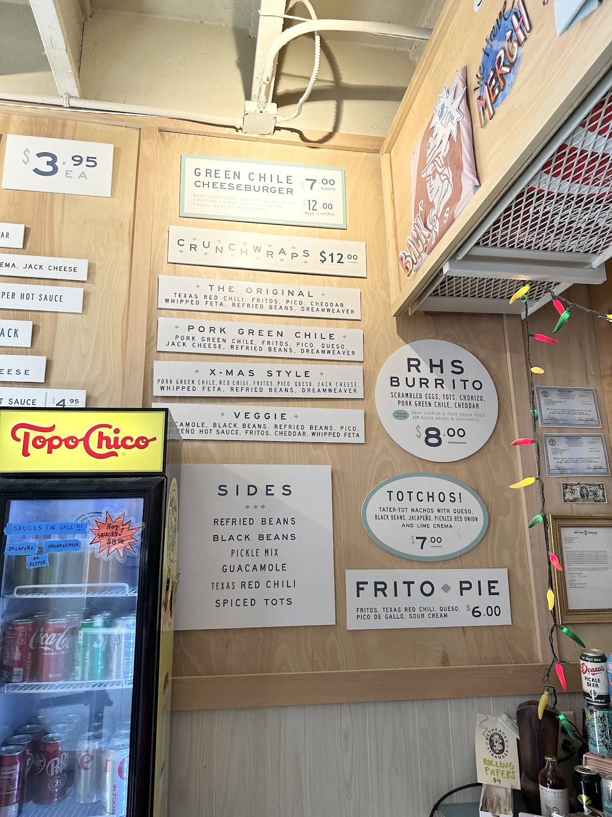 Menu at Redheaded Stranger restaurant, Nashville
