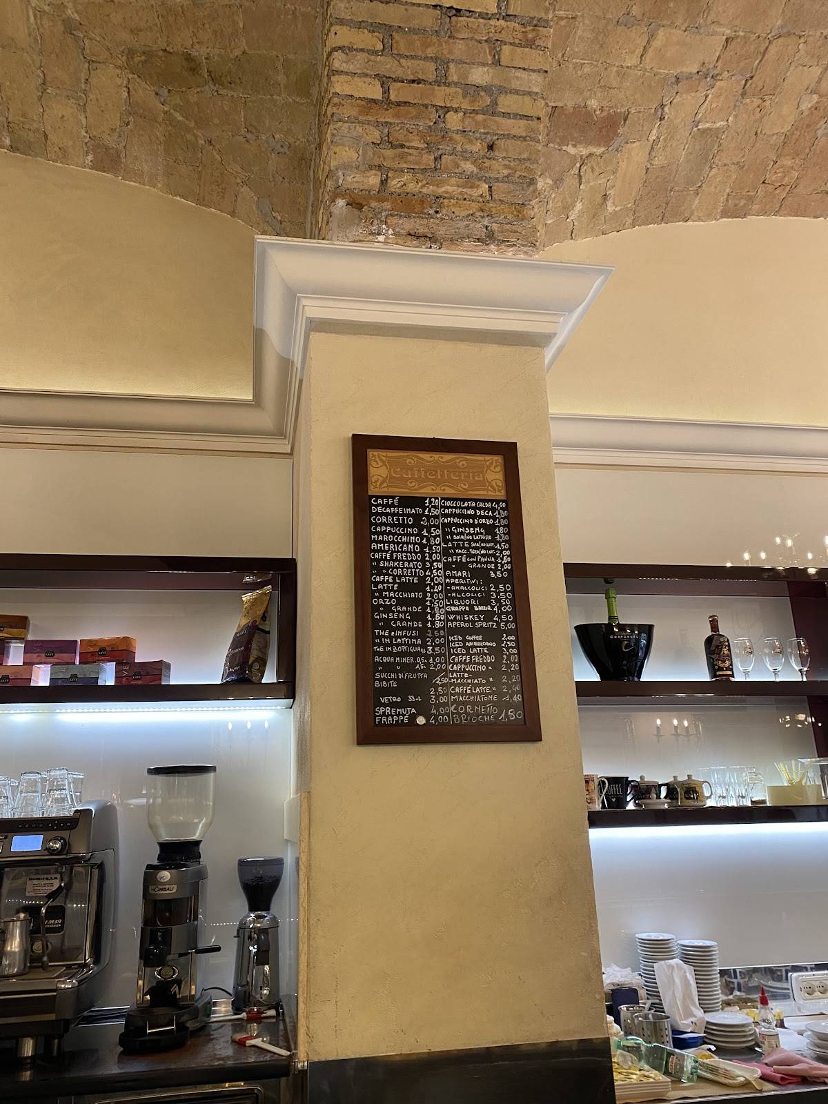 Menu at Regoli Pasticceria, Rome