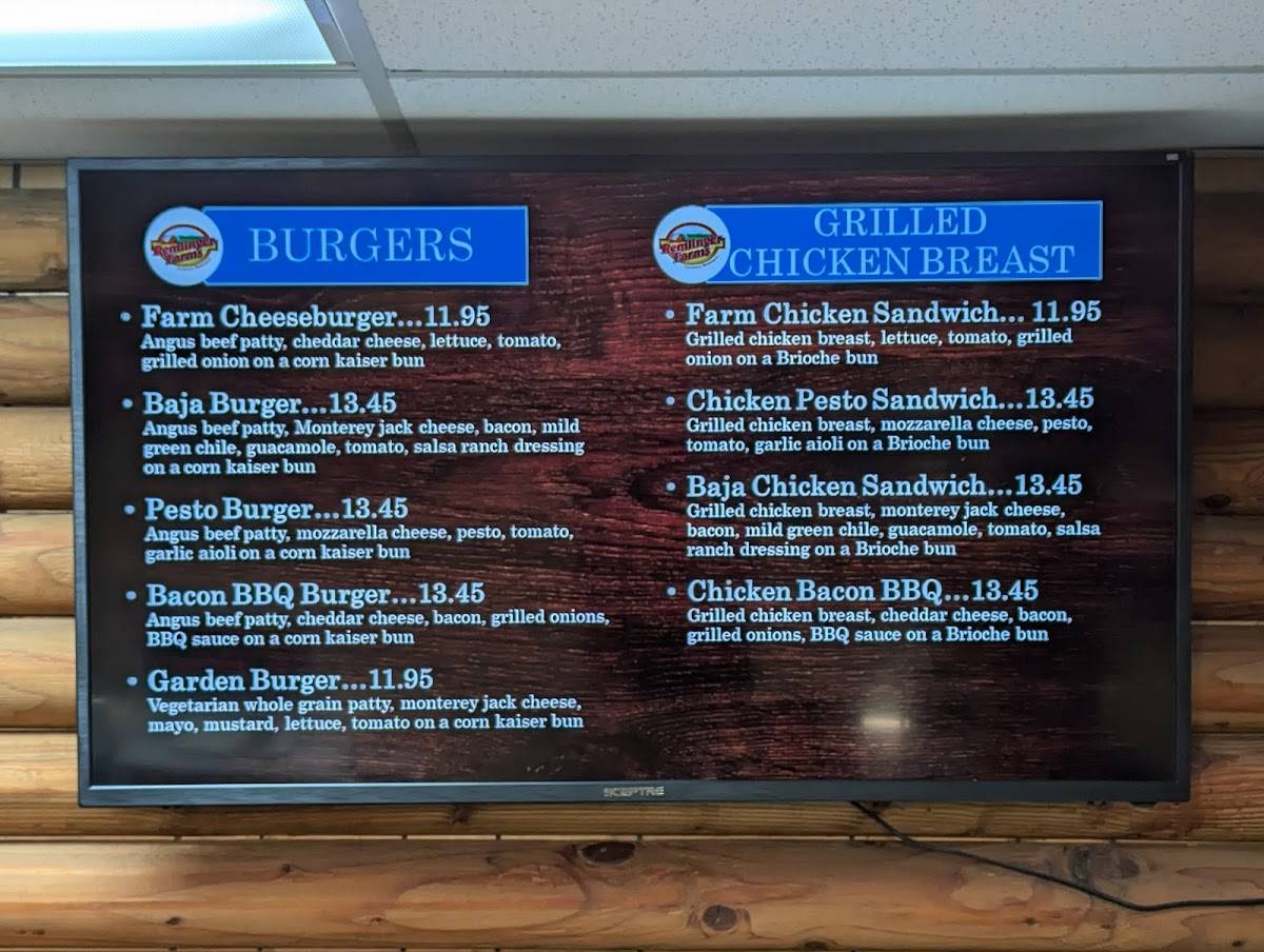 Menu at Remlinger Farms Restaurant, Carnation