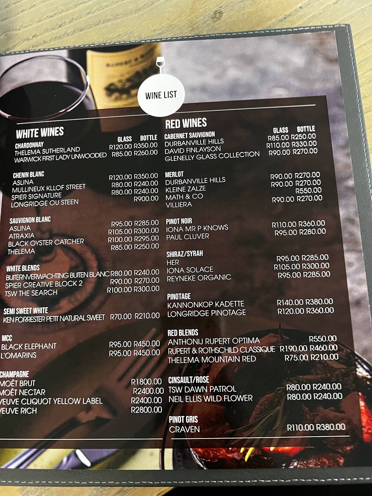 Menu at Airport Craft Brewers restaurant, Boksburg, O.R. Tambo ...