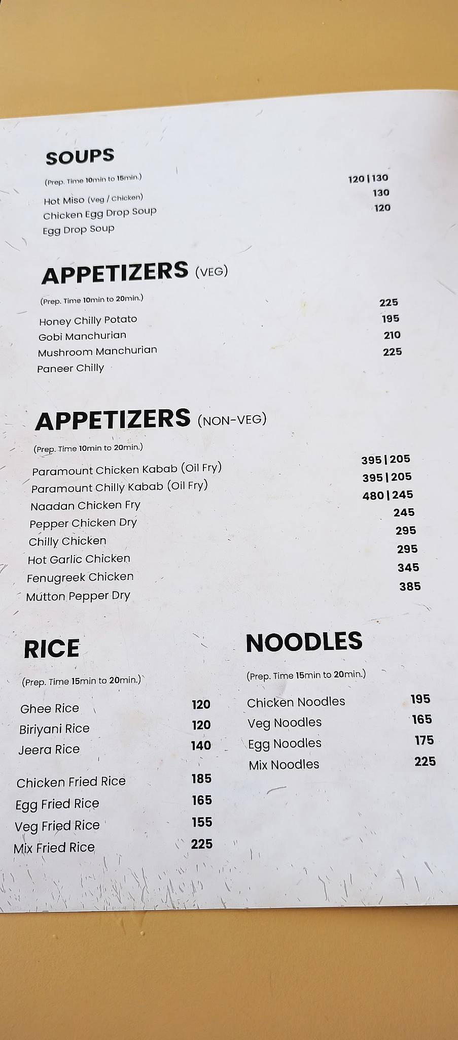Menu at BBQ @ Paramount, Kannur