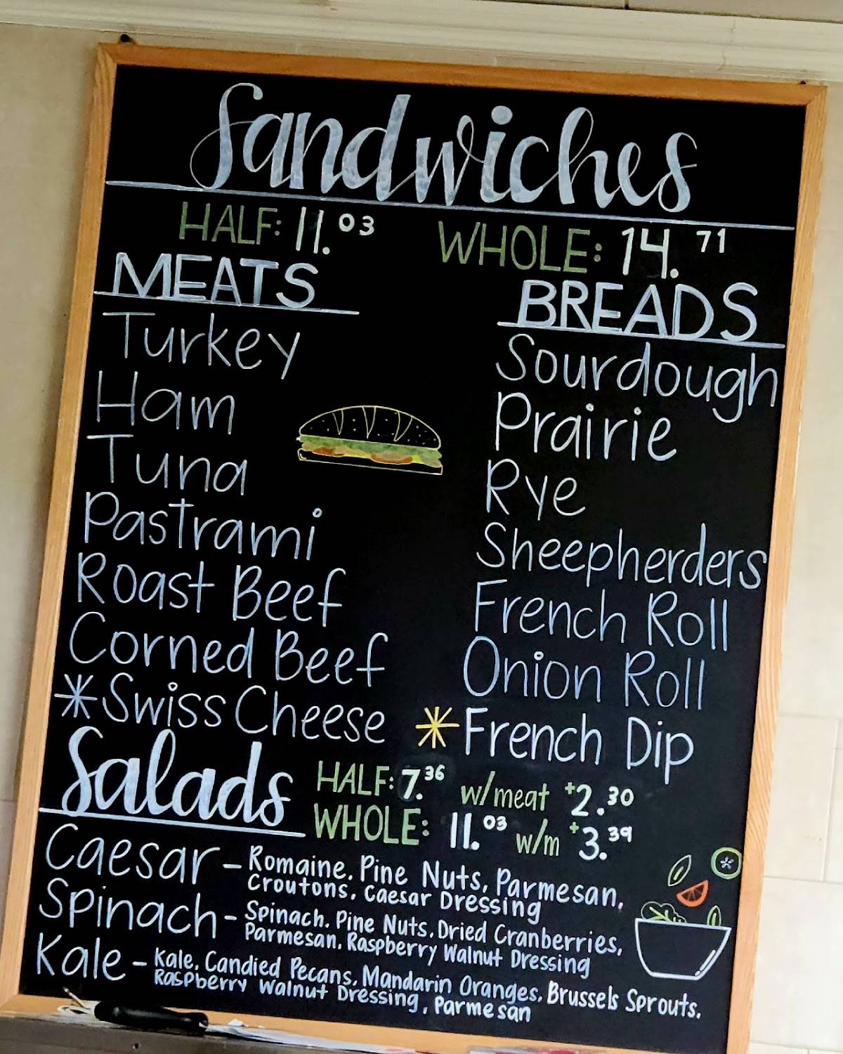 Menu at Backstreet restaurant, Riverside