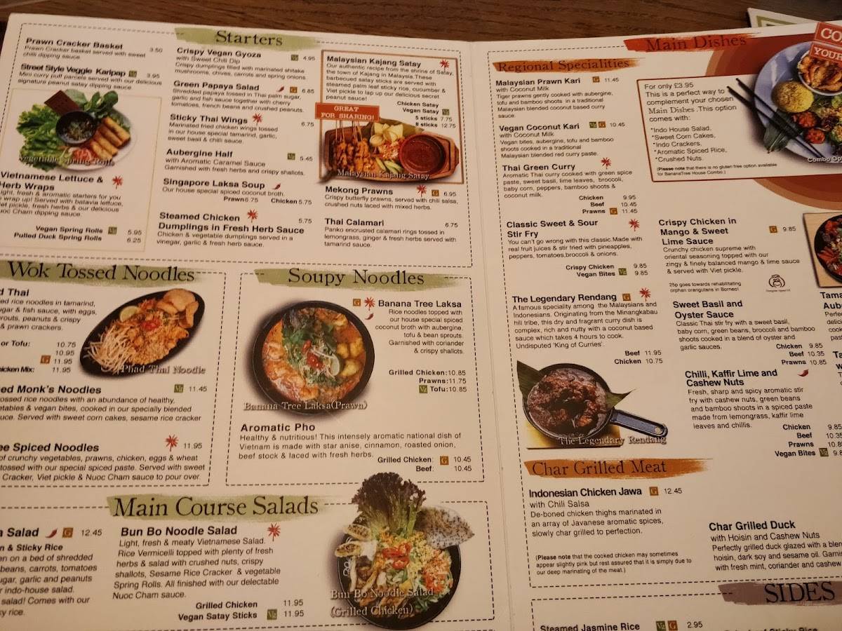 Menu at Banana Tree Milton Keynes restaurant, Milton Keynes