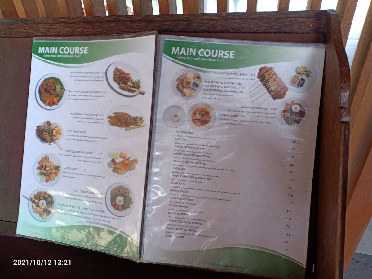 Menu at Restoran Bebek Joni restaurant, Peliatan