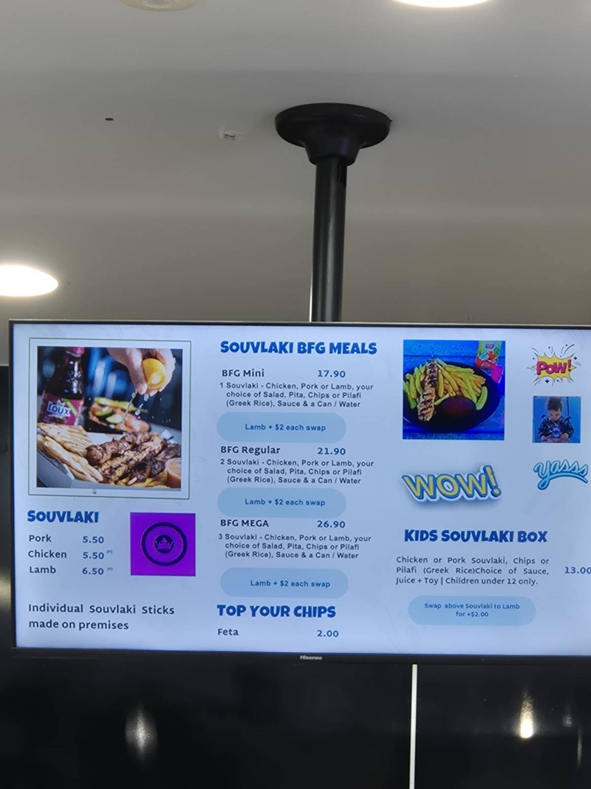 Menu at Big Fat Greek (woodbine) restaurant, Campbelltown