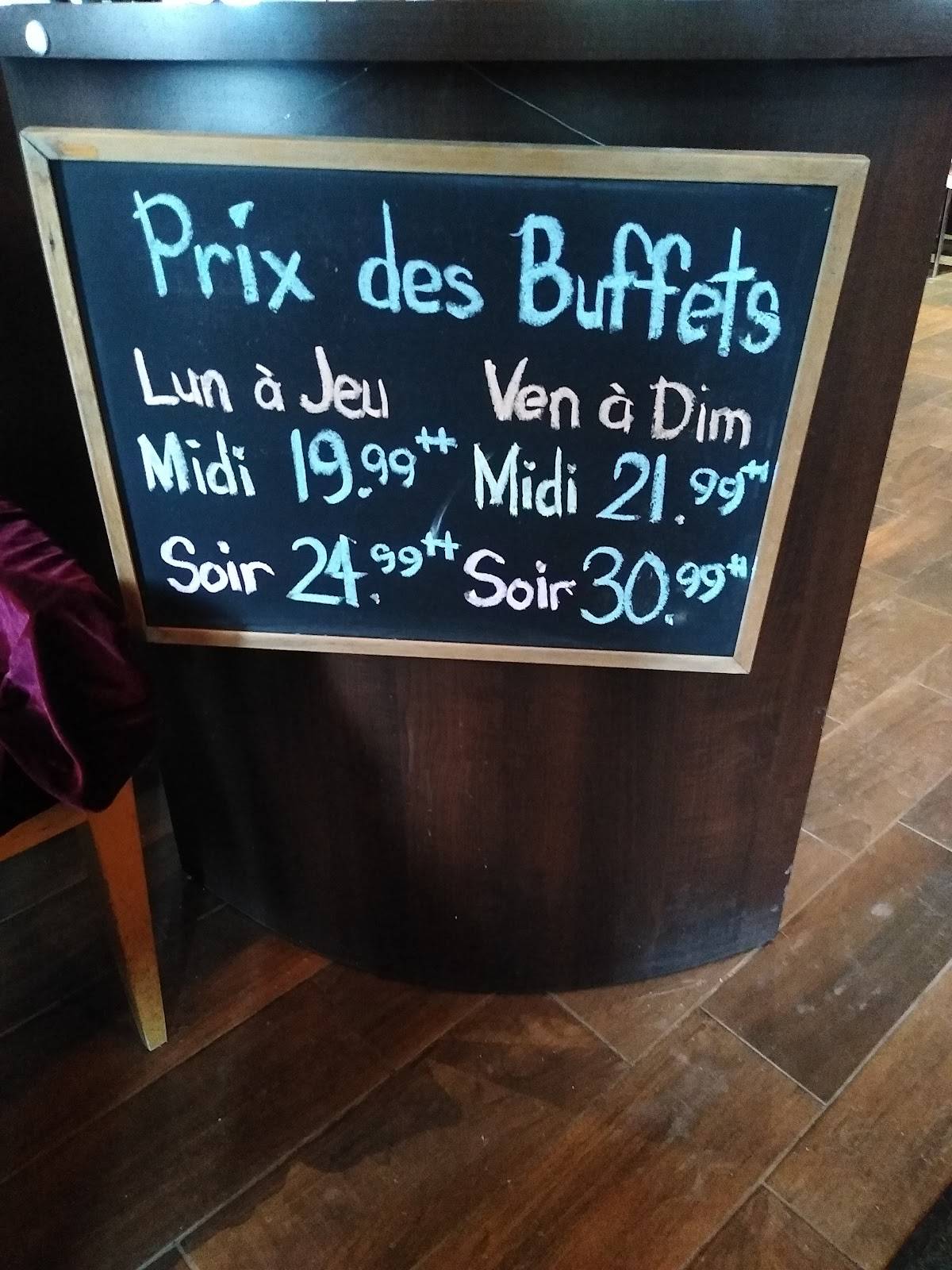 Menu au Buffet Chinois Drummondville restaurant, Drummondville, 750 ...
