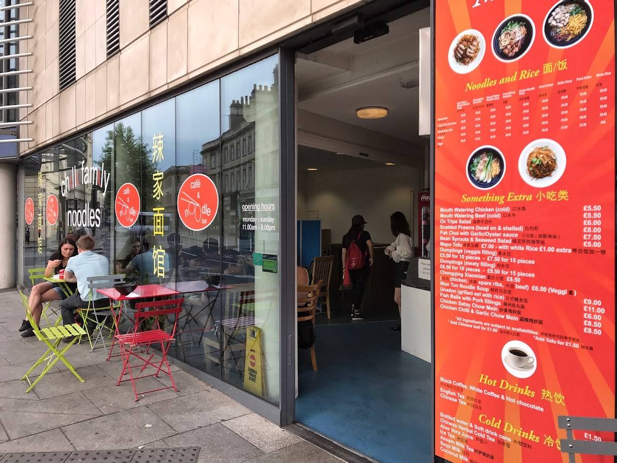 Menu at Chilli Family Noodles restaurant, Bath