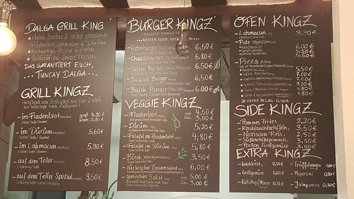 Menu at Dalga Grill King restaurant, Karlstadt am Main