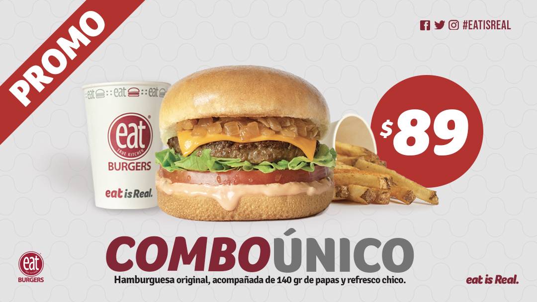 Carta del restaurante Eat Burgers, Mexicali, C. Novena 1540
