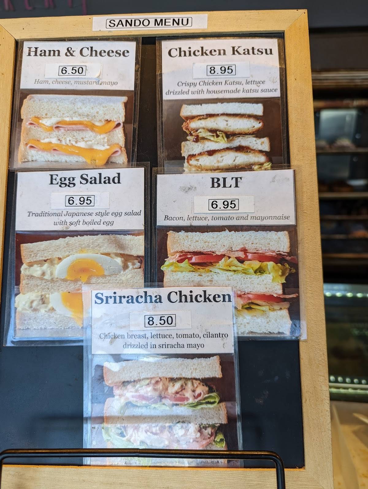 Menu at Fuji Bakery-Elliott/Interbay, Seattle, Elliott Ave W