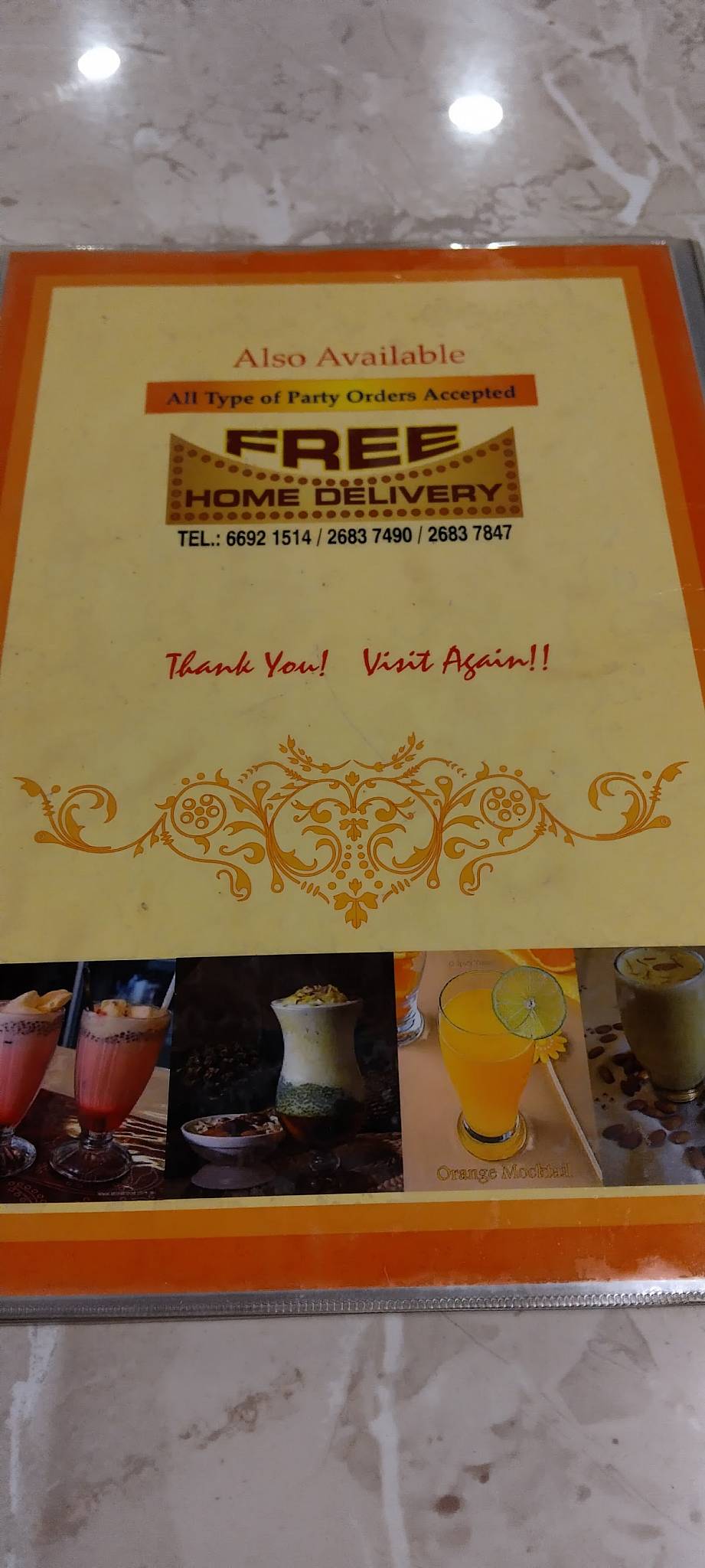 Menu at Hare Rama Hare Krishna Restaurant, Mumbai, Below western ...