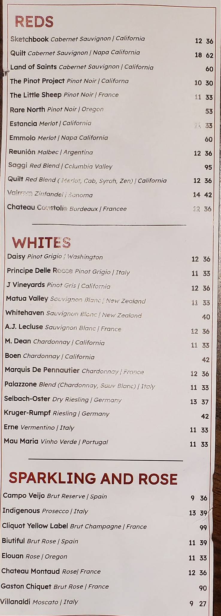 Menu at Hecks of Beachwood restaurant, Beachwood