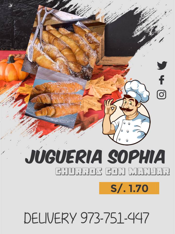 Carta del restaurante JUGUERIA SOPHIA, Comas