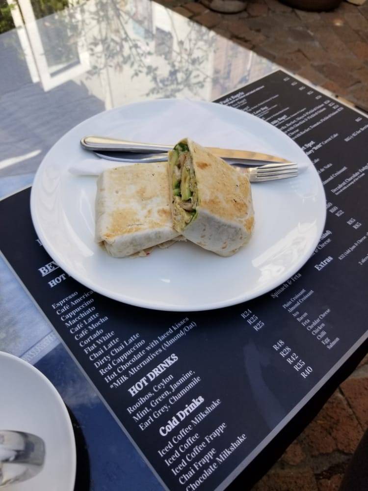 Menu at Laced Coffee House, Cape Town