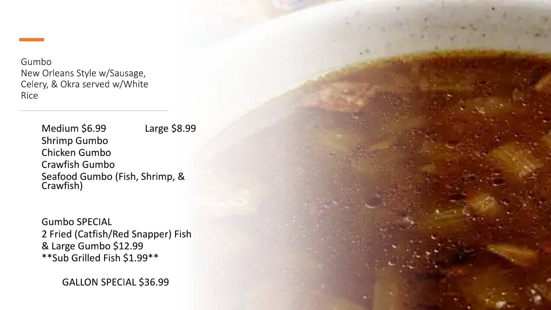 Menu at Lake Jackson Seafood restaurant, Lake Jackson, 466 Plantation Dr
