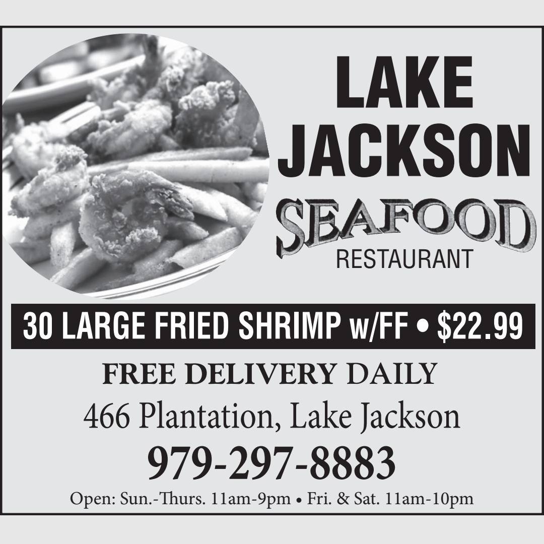 Menu at Lake Jackson Seafood restaurant, Lake Jackson, 466 Plantation Dr
