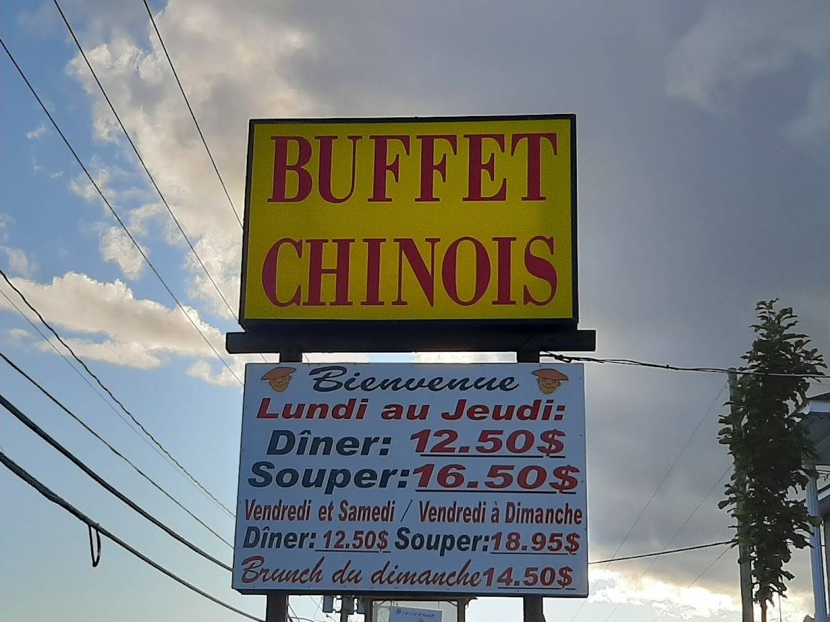 Menu au Restaurant Le Buffet Chinois Mont-Laurier, Mont-Laurier