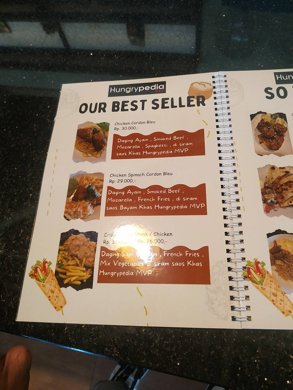 Carta de MVP BAKERY & EATERY PURWOKERTO, Purwokerto