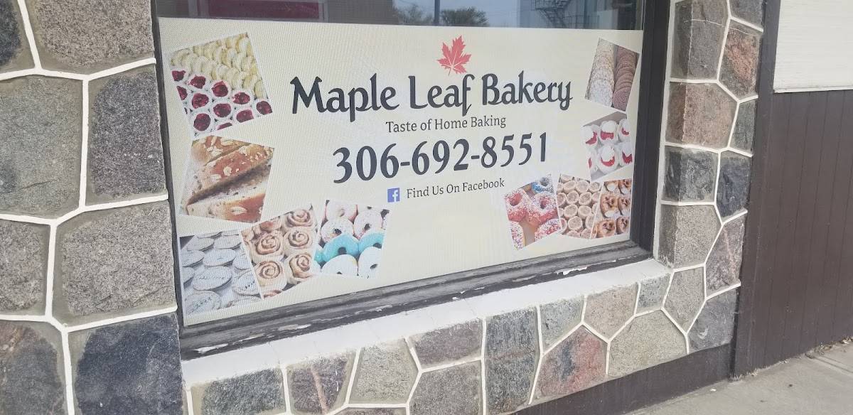 Menu at Maple Leaf Bakery, Moose Jaw