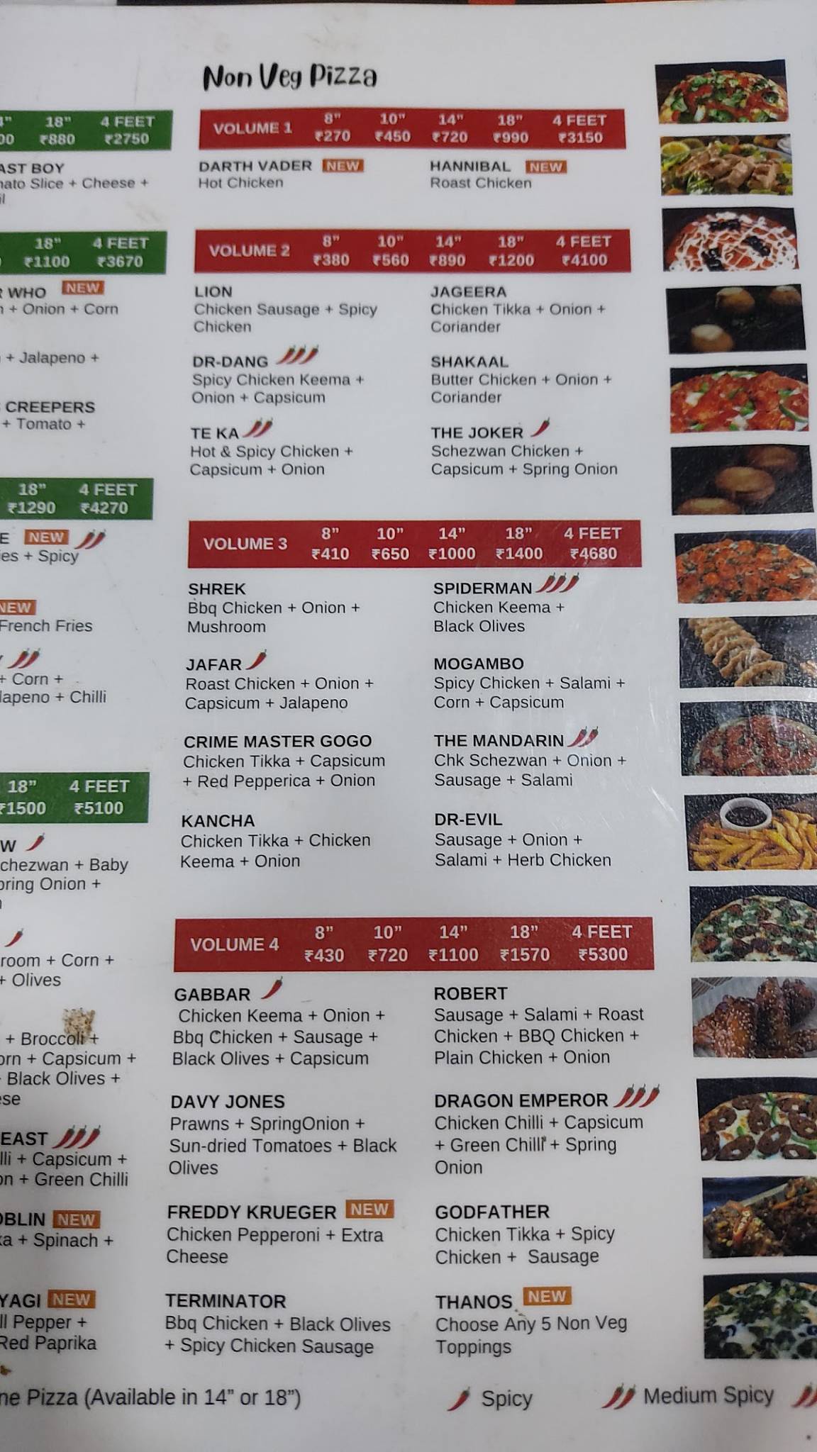 Menu at Monster Pizza, Mumbai, Shop No 1