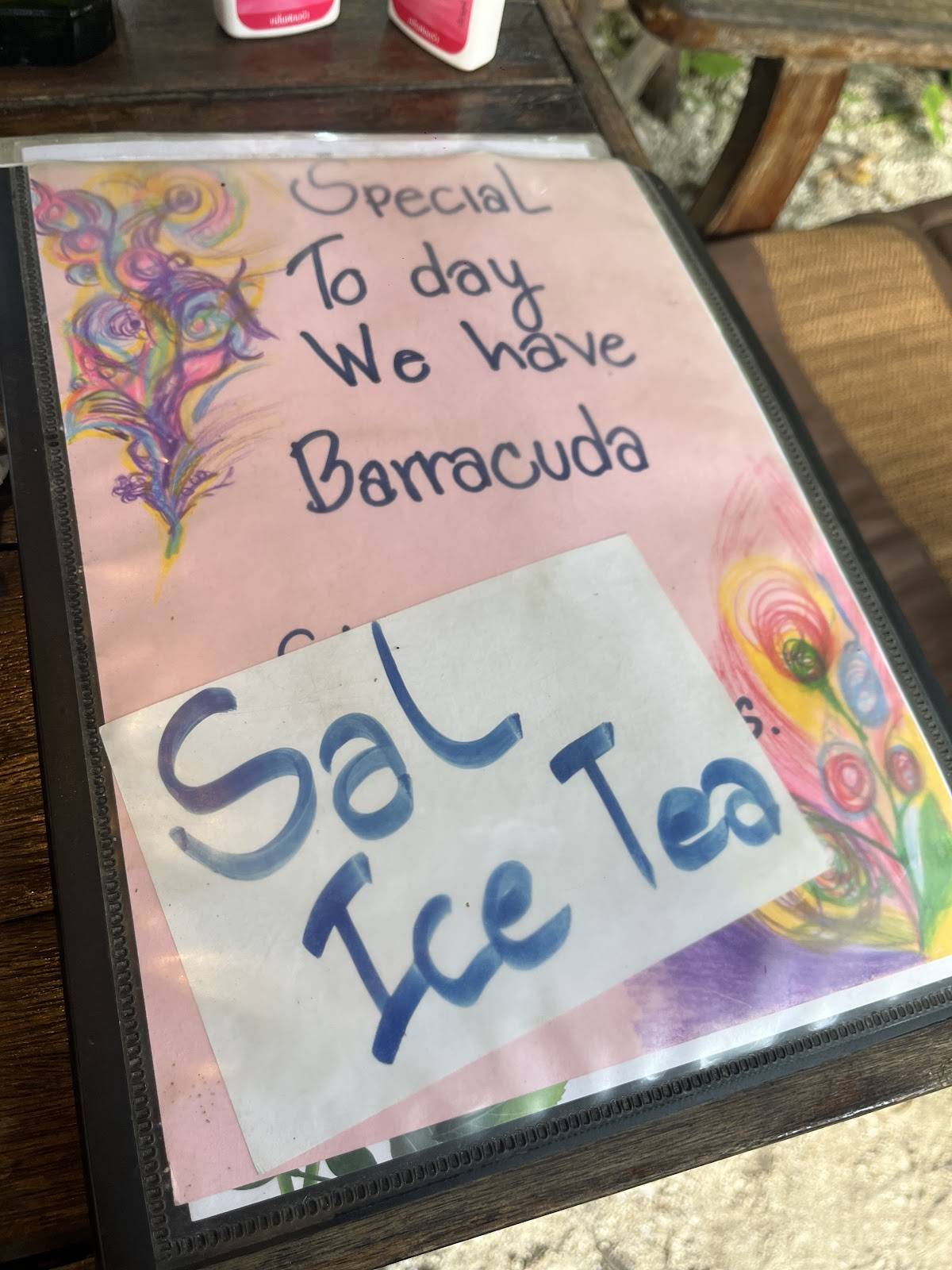 Menu at My home Sal restaurant, Ko Pha-ngan