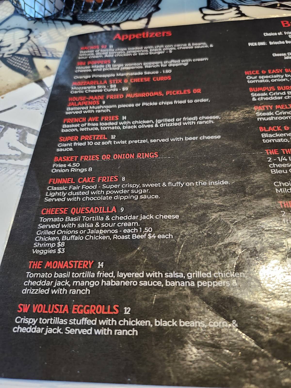 Menu at Nice N Easy Oyster Bar & Grille, Orange City