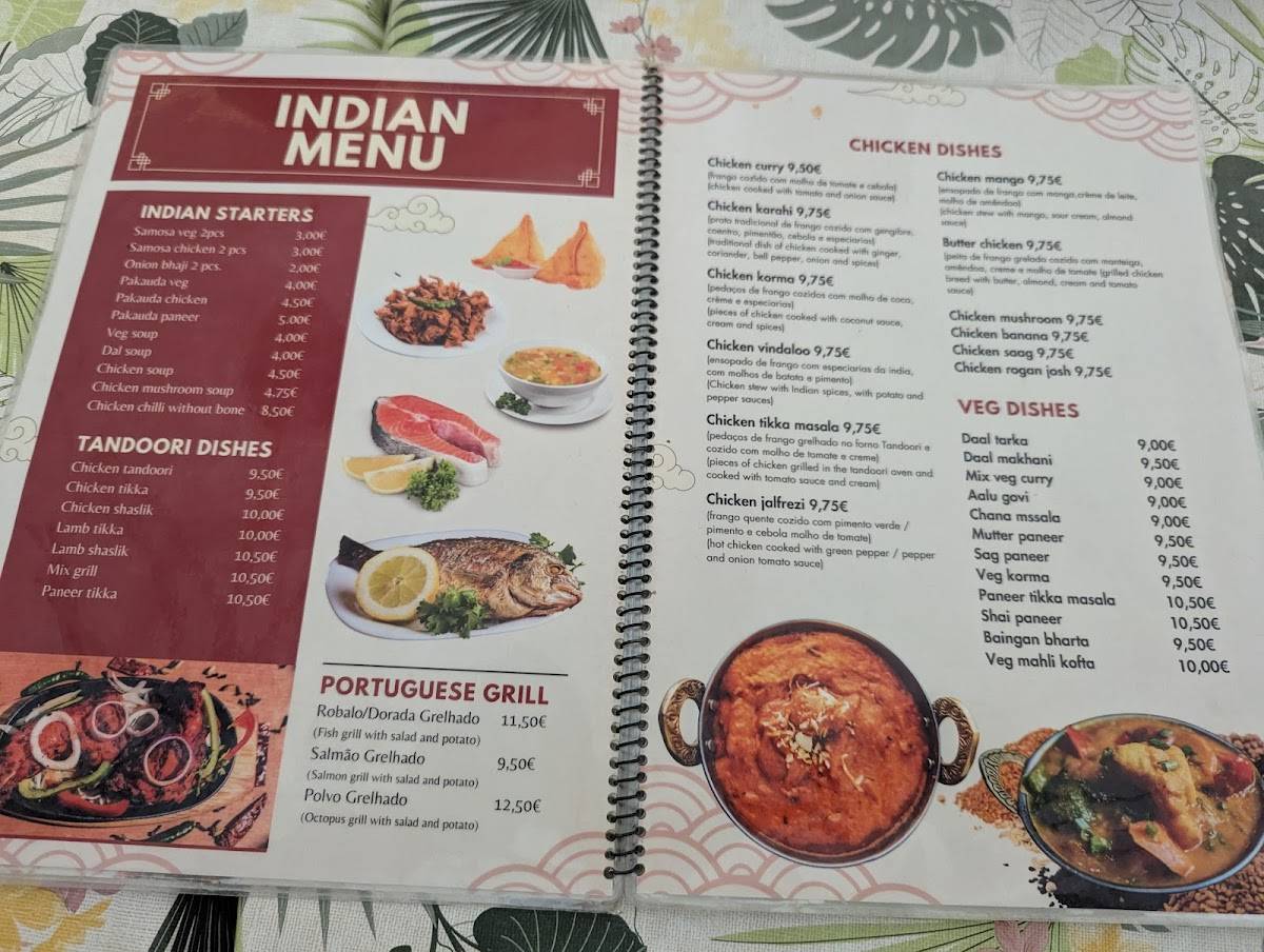 Carta de Restaurant ODAAN (Nepalese & Indian ), Lisboa