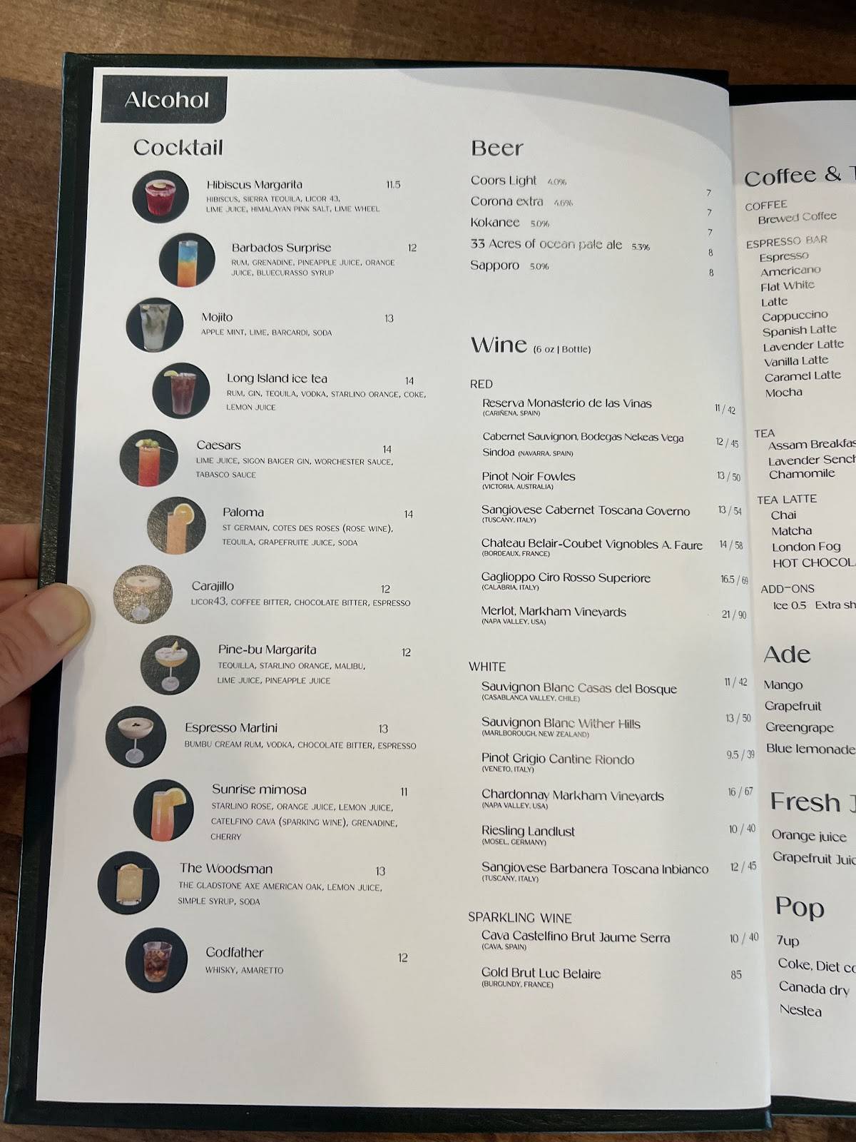 Menu at On & Off Kitchen + Bar, Coquitlam